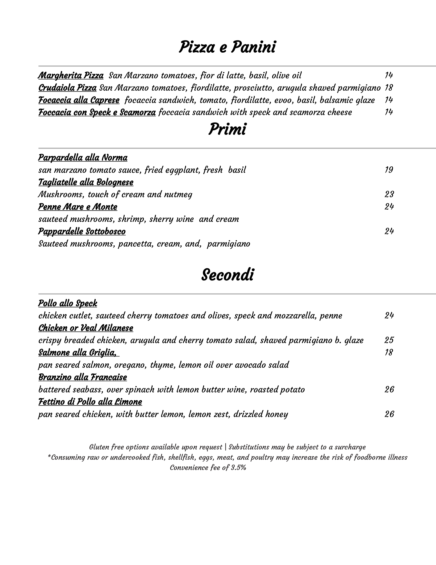 Lunch Menu - Pepe & Sale: Best Dinner and Lunch Spot in Stuart, FL